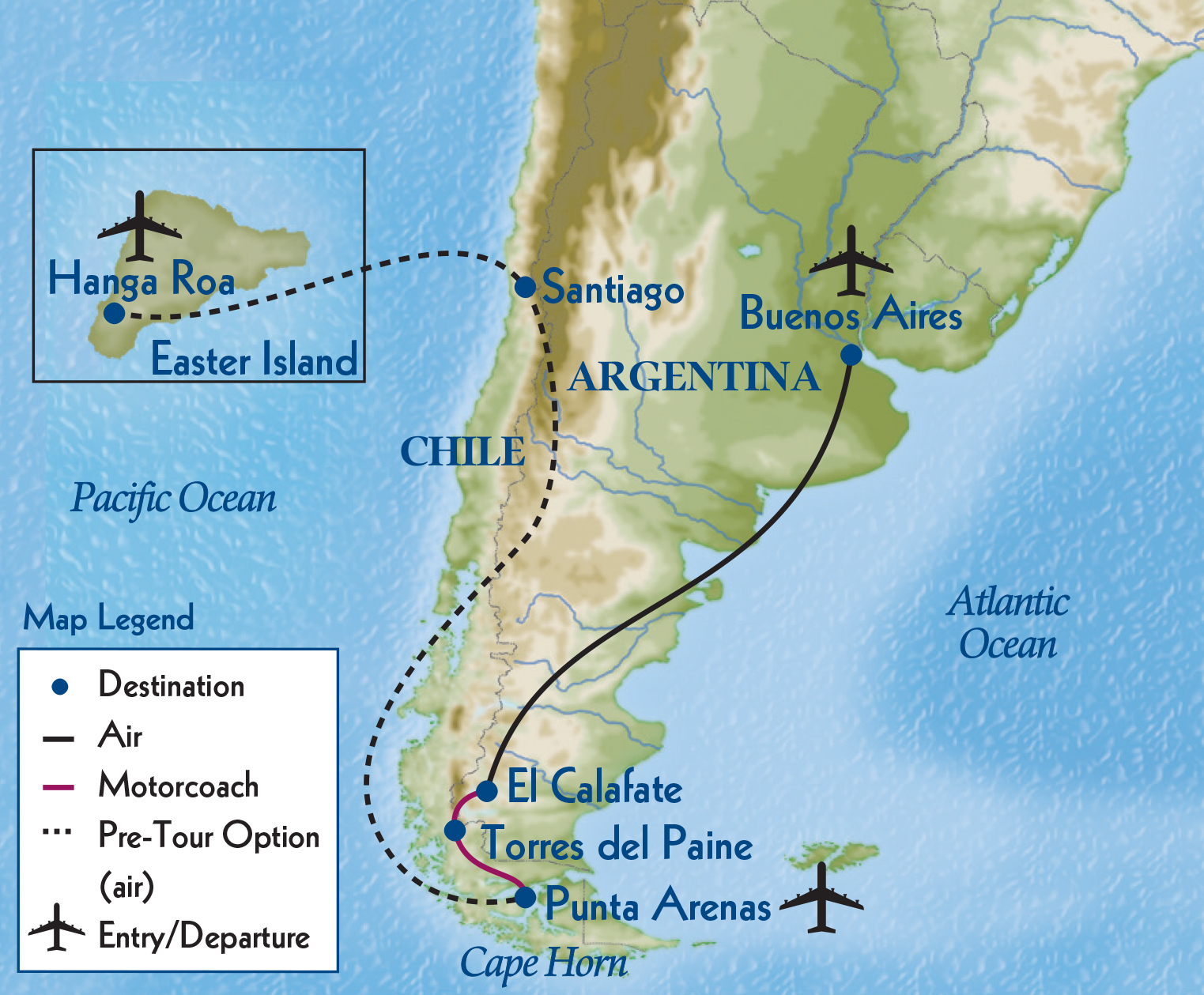 Patagonia Region Map
